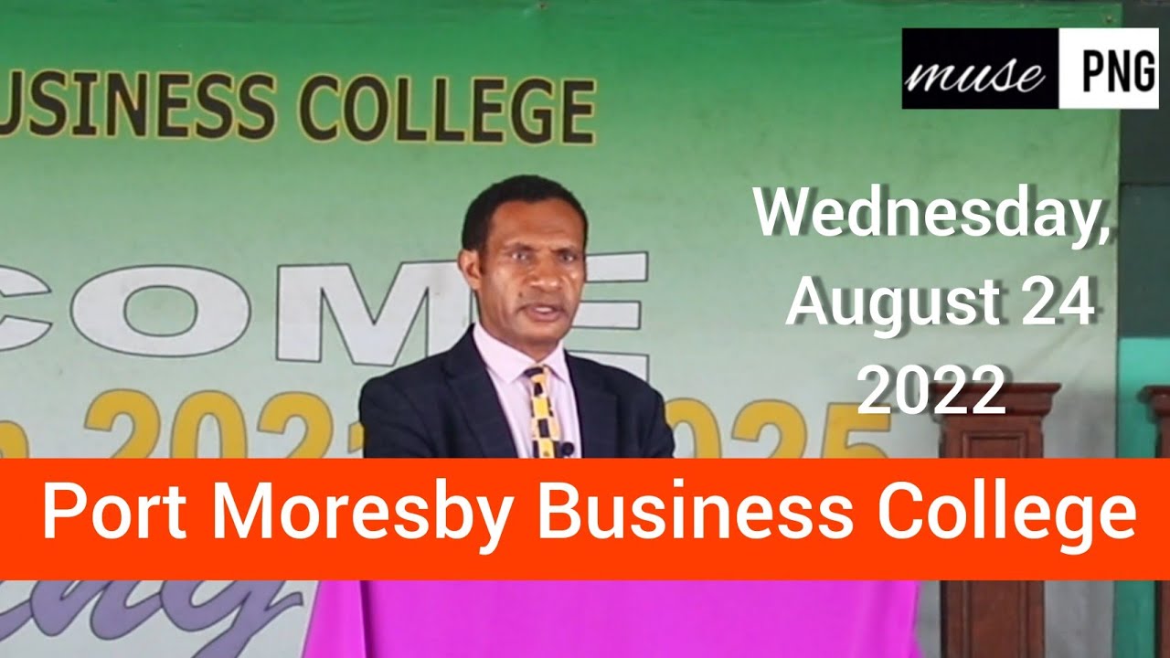 Preaching at Port Moresby Business College | Pastor Richard George ...