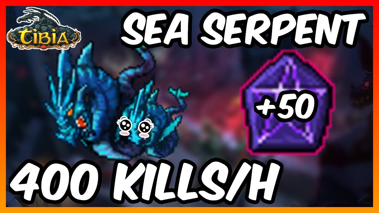 RP 366 | Tibia Hunt Bestiary | Sea Serpents | 400 Kills/h | 50 Charm ...