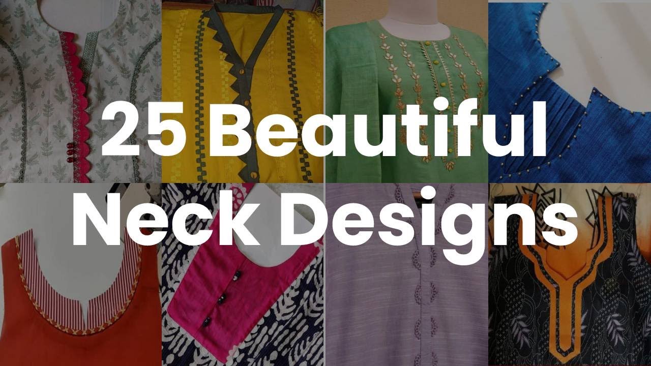 25 Beautiful Neck Designs, Trendy Neck Designs, New Female Dress Design ...