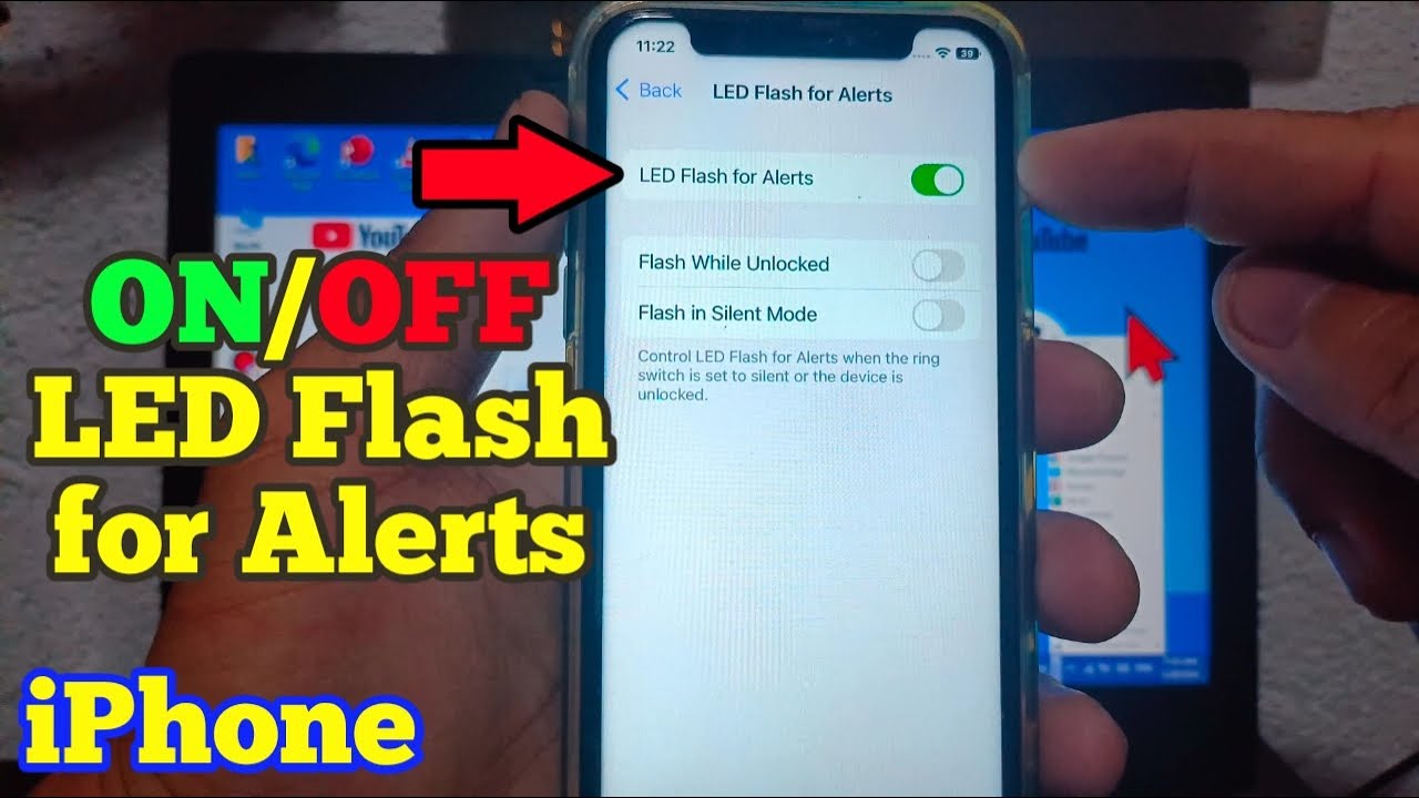 How to Turn ON or OFF LED Flash for Alerts on iPhone X - YouTube