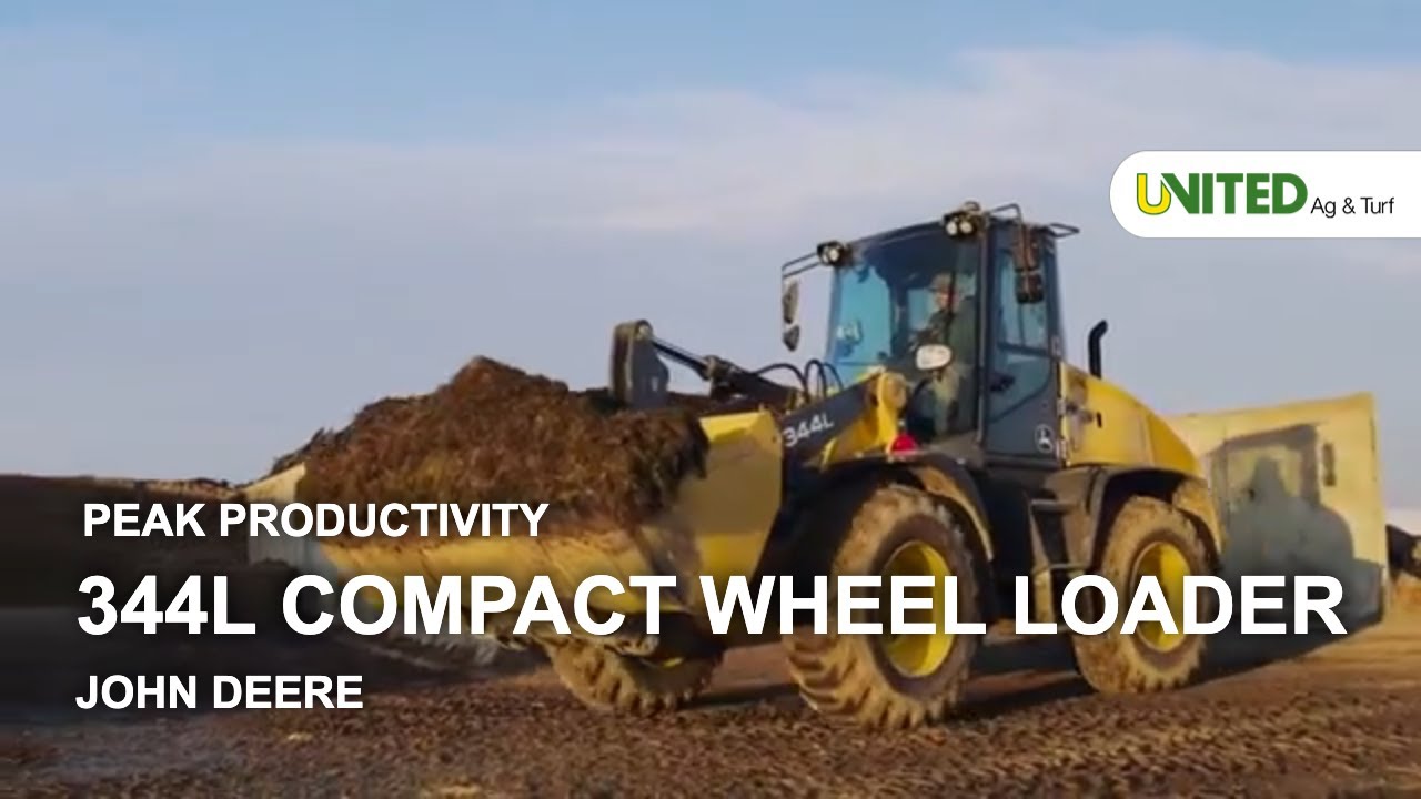 John Deere 344L Compact Wheel Loader (Peak Productivity) - YouTube