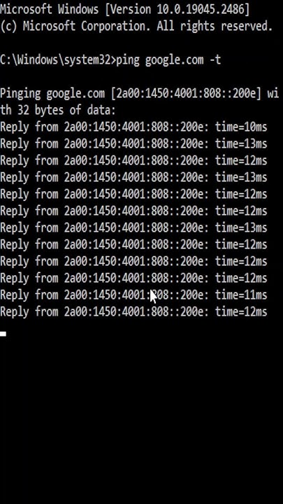 How to Ping google.com with Command Prompt - YouTube