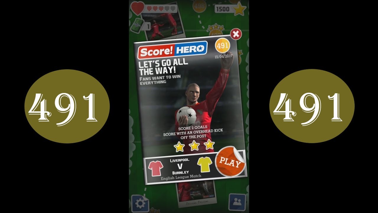Score Hero - level 491 - 3 stars - YouTube