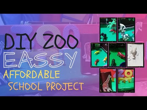 DIY zoo project || eassy n sheap zoo project || easy zoo project step ...