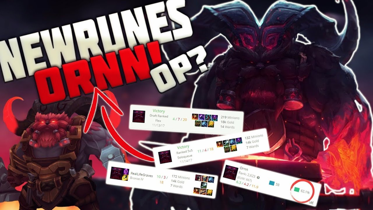 Preseason S8 Runes for Ornn - YouTube