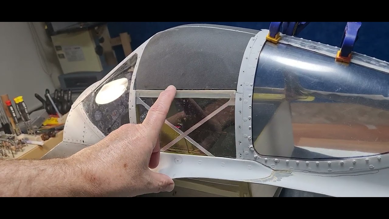 RC 1/4 scale P38 cockpit canopy side windows - YouTube