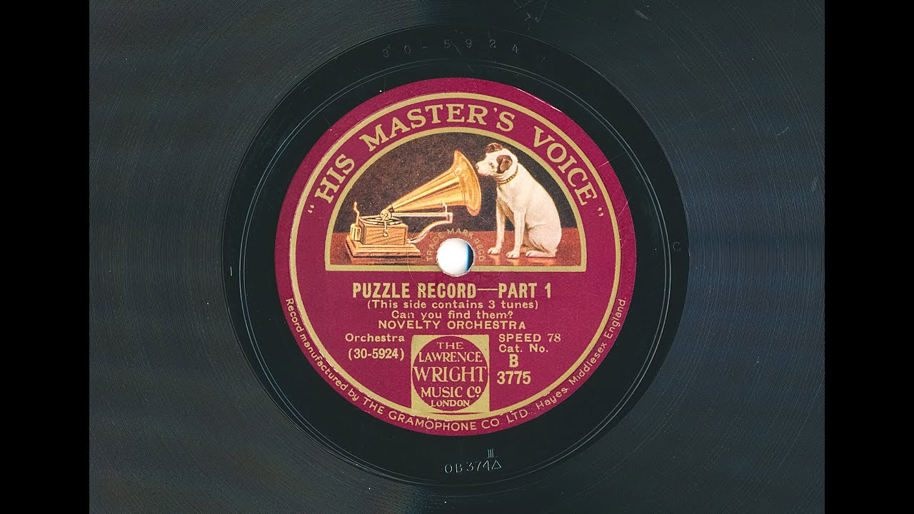 NOVELTY ORCHESTRA - PUZZLE RECORD—PART 1 - YouTube