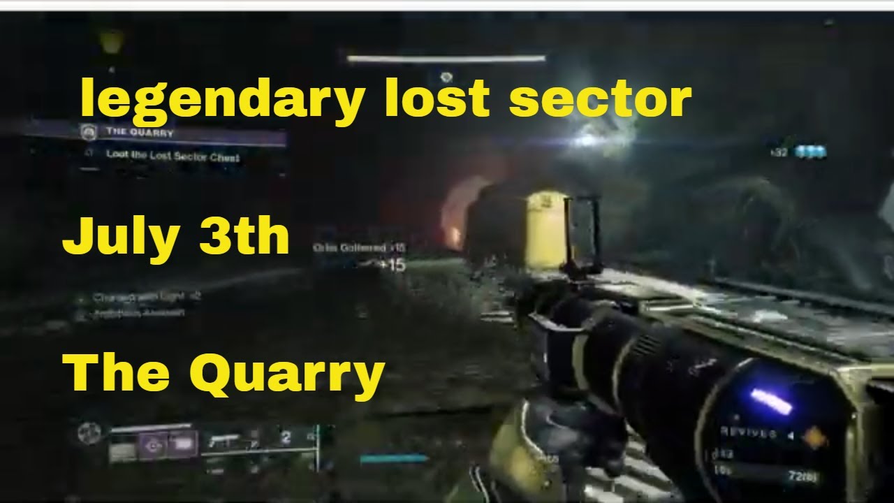 Destiny 2 Legend Lost Sector Guide - The Quarry July 3th - YouTube