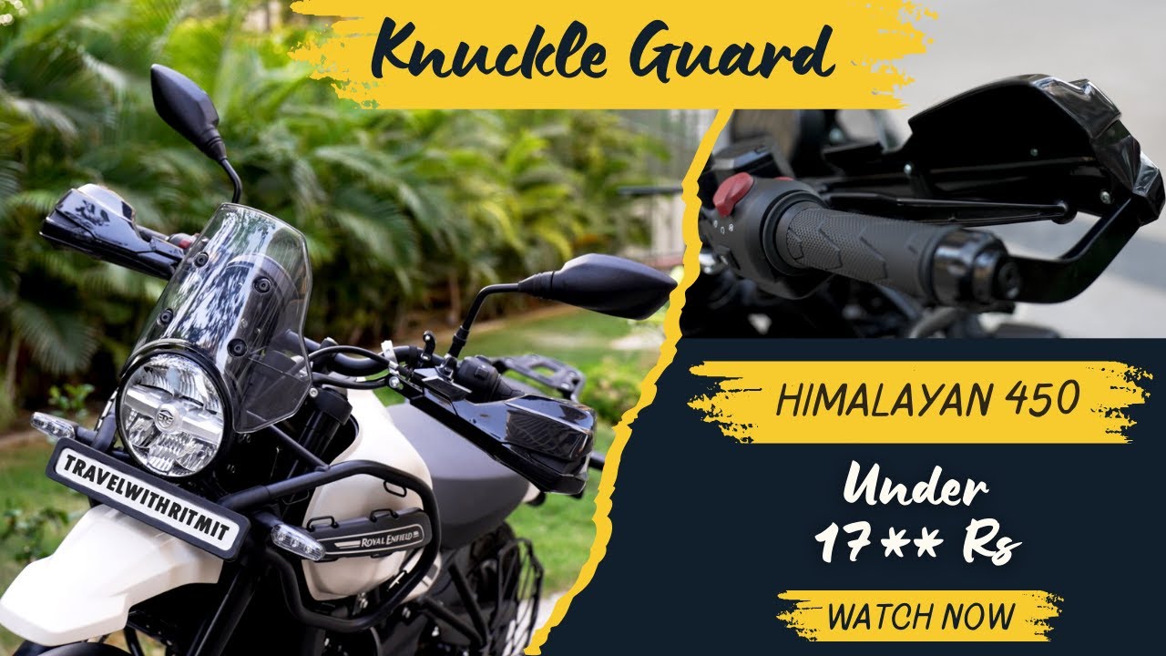 Himalayan 450 Knuckle Guard Under 2000 Rs | Learn How To Fit Handle Bar ...