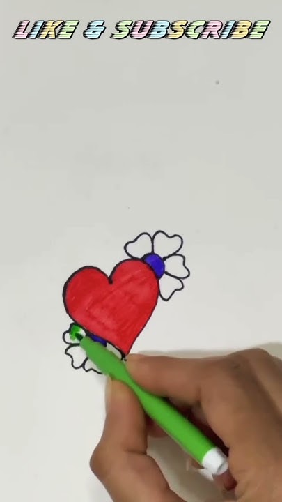 beautiful heart design #magicalpainting - YouTube