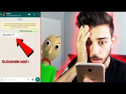BALDİ İLE WHATSAPP 'DAN KONUŞTUM ! (Başım Belada 😱)