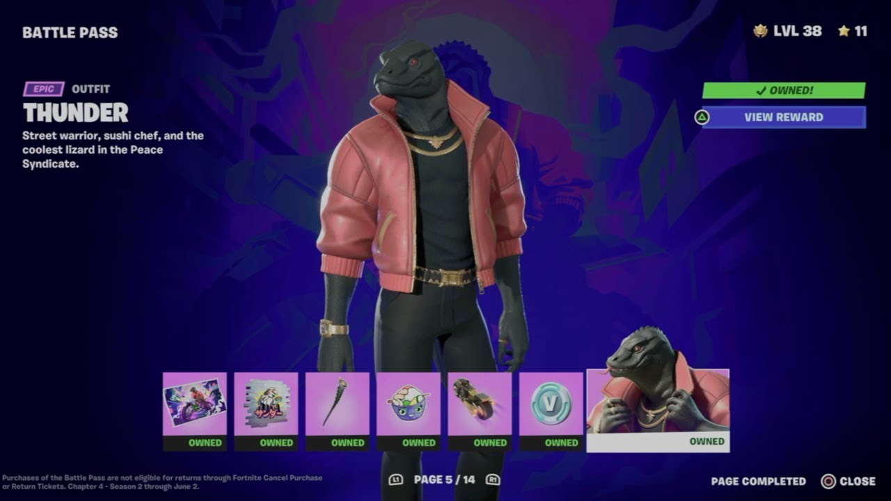 How to Unlock Thunder Skin in Fortnite | Battle Pass Rewards Page 5 - YouTube