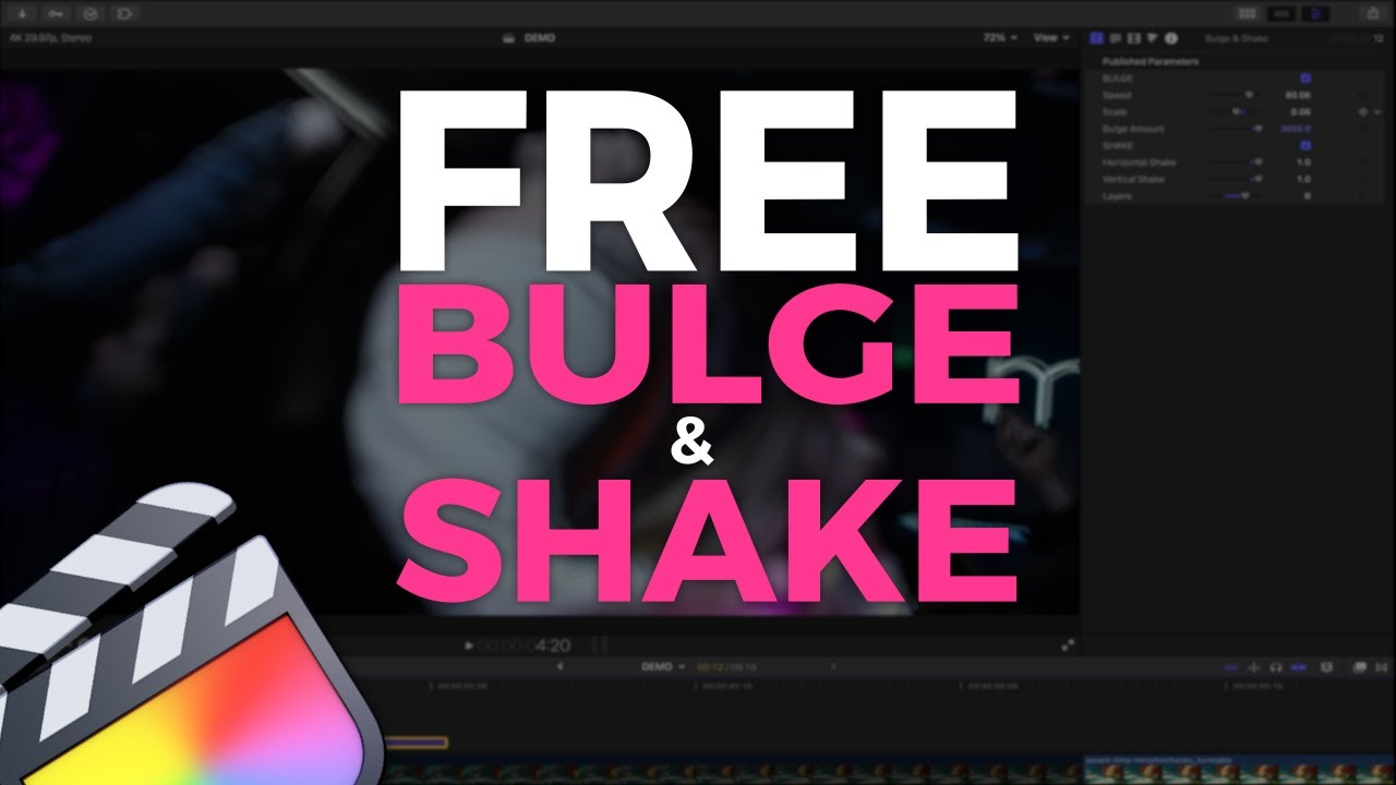 Free Final Cut Pro Bulge and Shake Effect - YouTube
