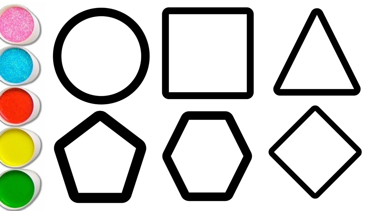 Learn New Shapes drawing,Colors for kids|Toddler Learning videos,2d ...