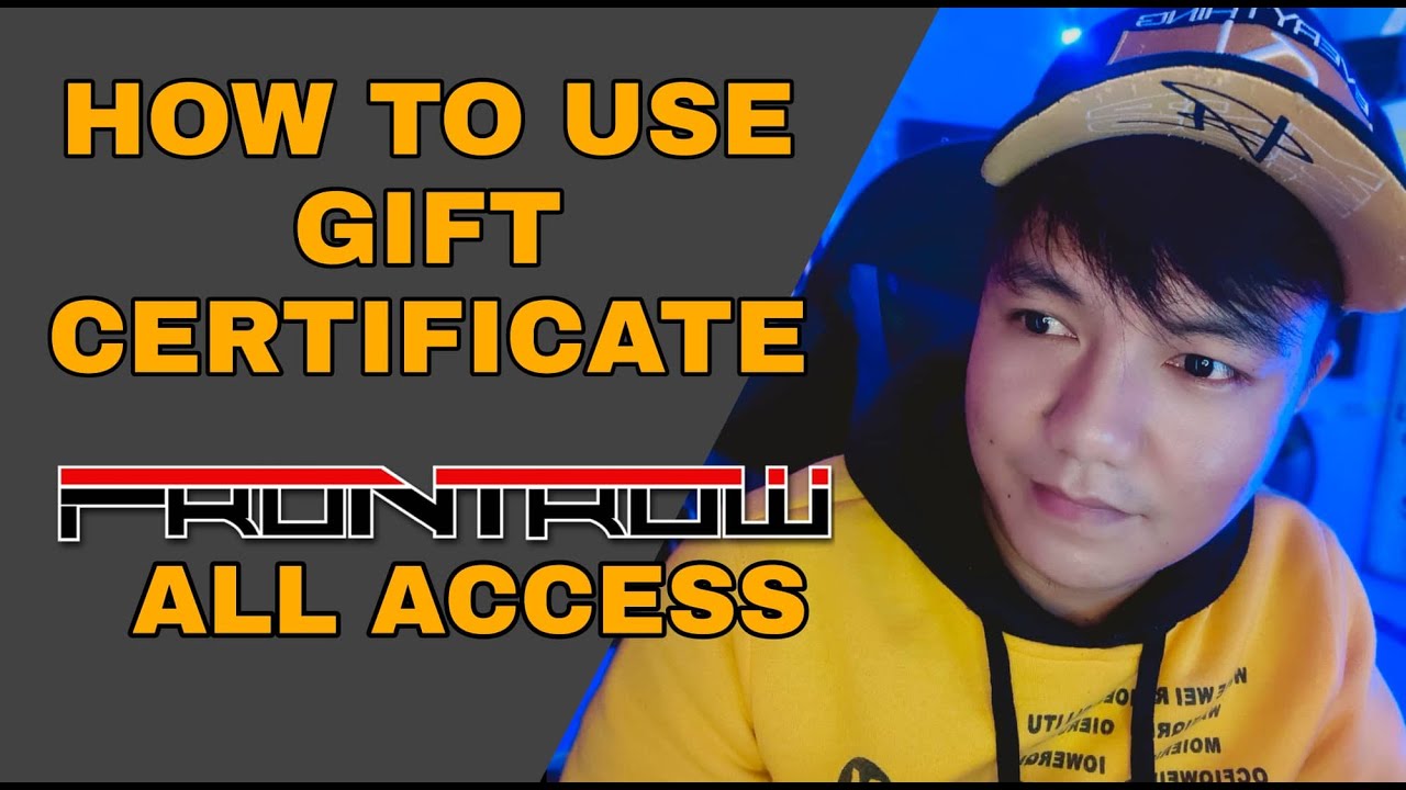 GIFT CERTIFICATE FRONTROW ALL ACCESS - YouTube