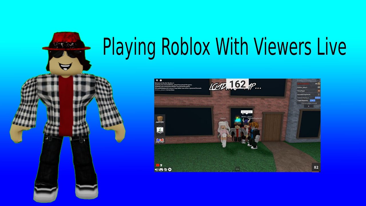 Playing Roblox games with viewers livestream - YouTube
