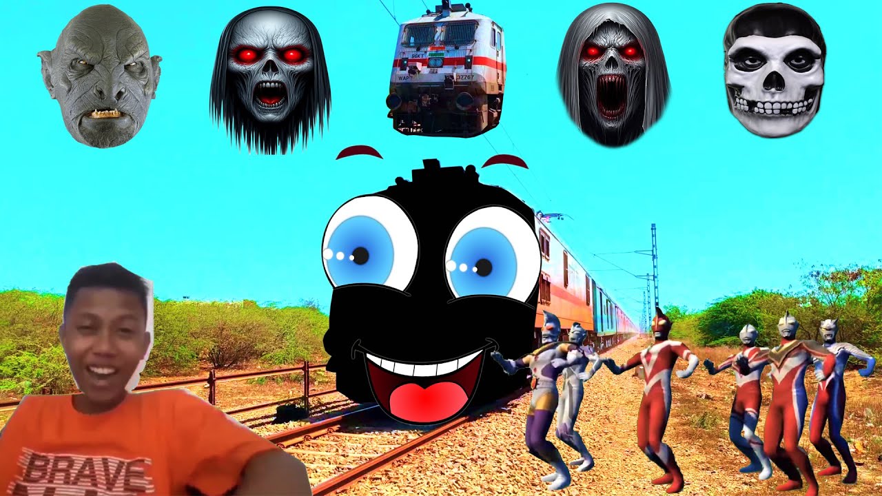 The amazing ghost face train video | very amazing horror face train ...