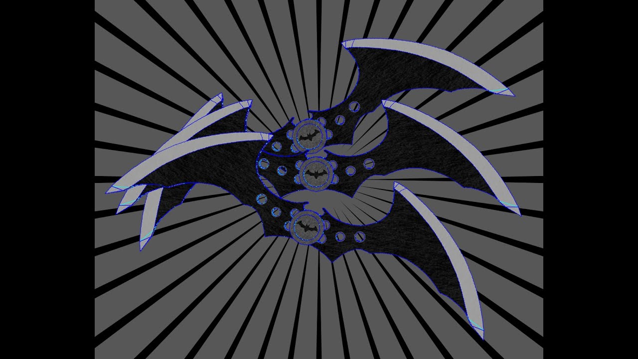 batman arkham knight batarang papercraft - YouTube