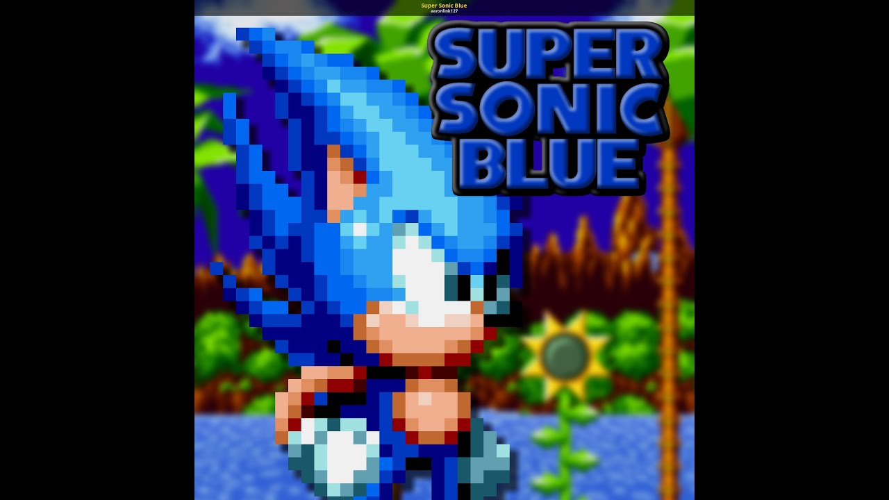 super sonic blue in sonic 2 - YouTube