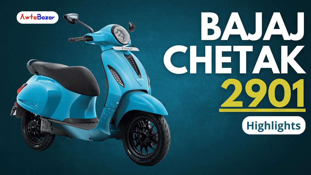 ⚡New Bajaj Chetak 2901 Highlights | 123 Kms/Charge, Eco&Sports Mode ...