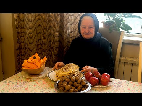 Narlı,qozlu BORANI QUTABI bişirdik-with Pomegranate,walnut PUMPKİN QUTAB