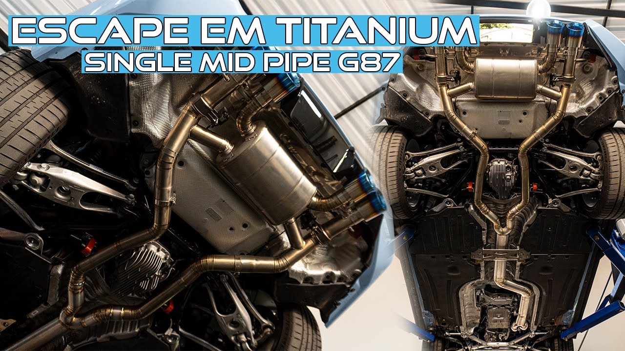 BMW M2 G87 - Single mid pipe Titanium - YouTube