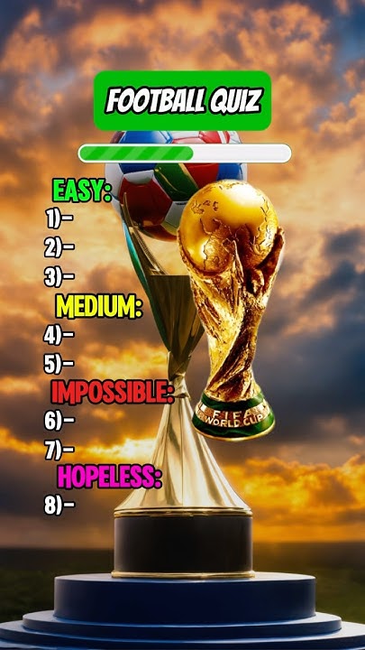 Only a Footballer can name all these Trophies!🏆 #shorts #quiz #trivia ...