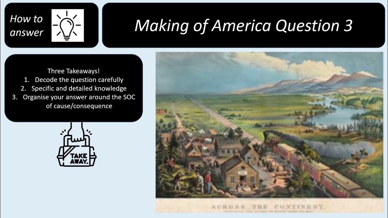 Q3 - GCSE History (OCR B) - Making of America - How to answer Q3 - YouTube