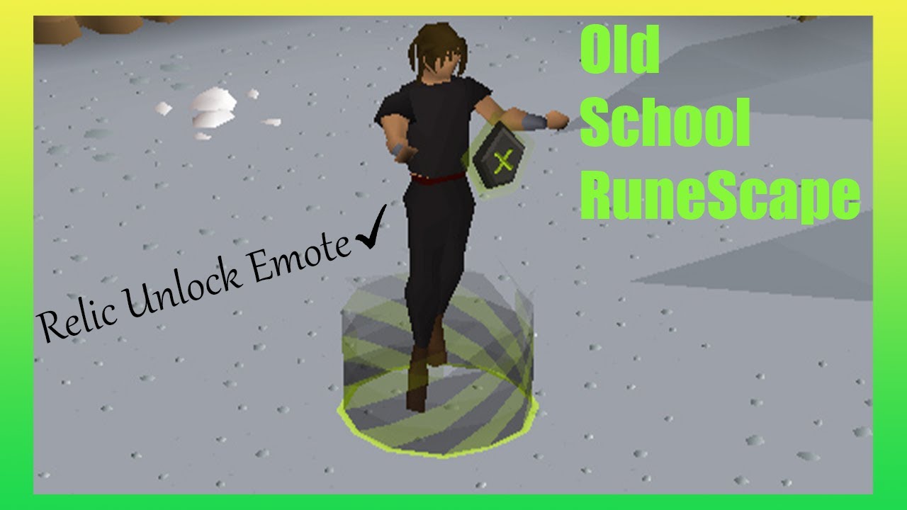 How to use the Relic Unlock emote - OSRS - YouTube