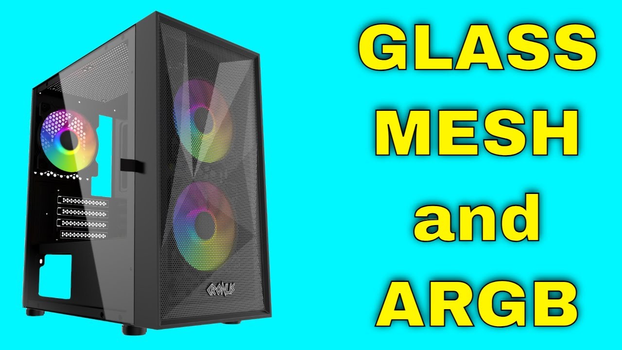 CRONUS Theia ARGB Tempered Glass Mesh Gaming Case Review - YouTube