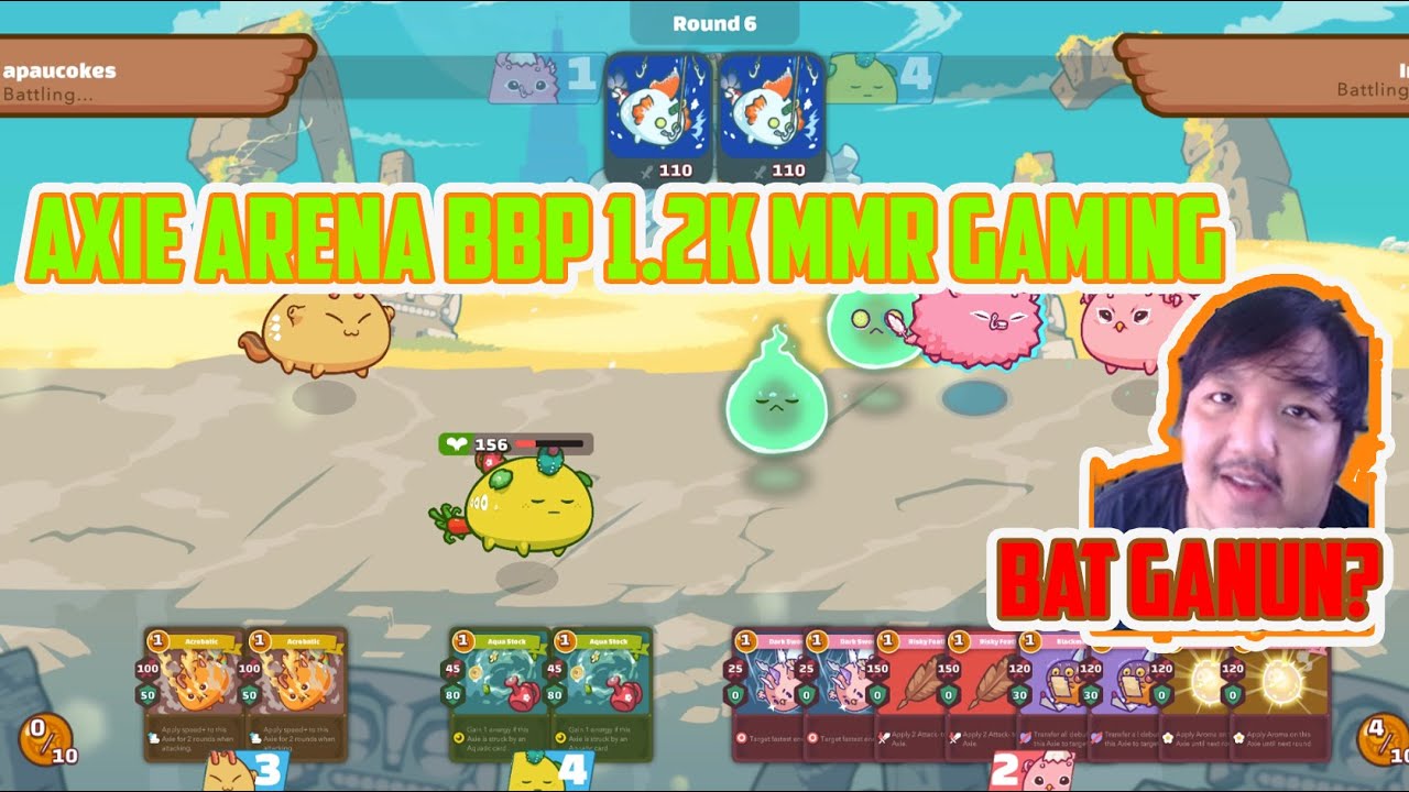 BBP- Axie Infinity 5 Wins in Arena 1.2k MMR Gameplay #6 (FILIPINO ...