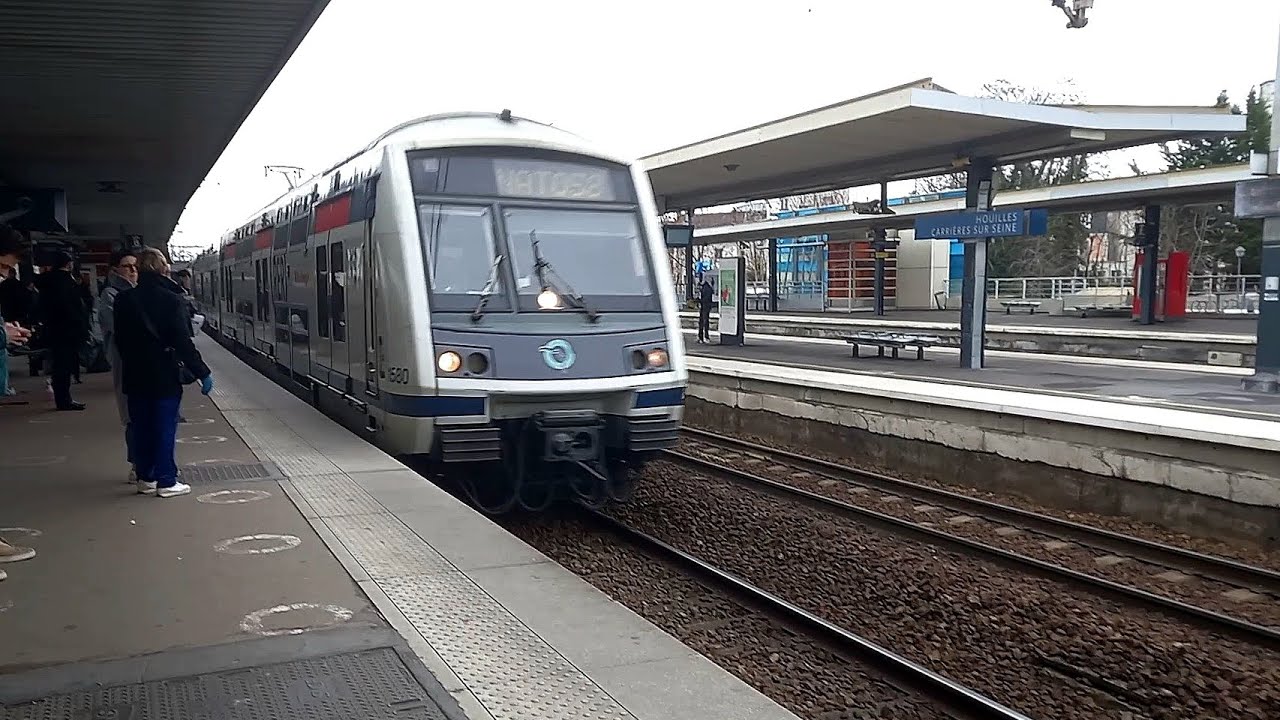 [Spot] : Arrivée d'un MI2N ALTÉO du RER A à Houilles Carrière sur Seine ...