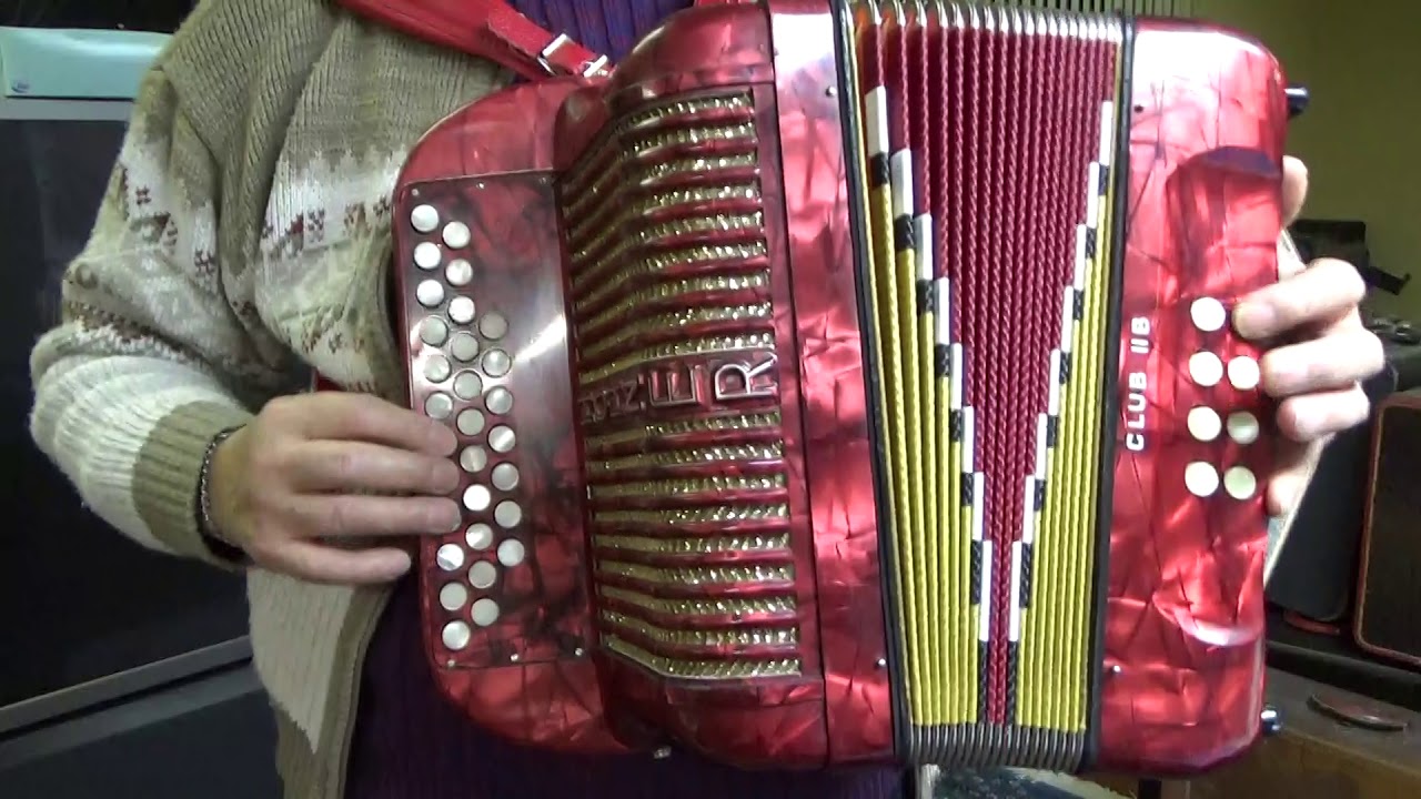 Hohner club 2 B 8 bass diatonic button accordion Key Bb/Eb - YouTube
