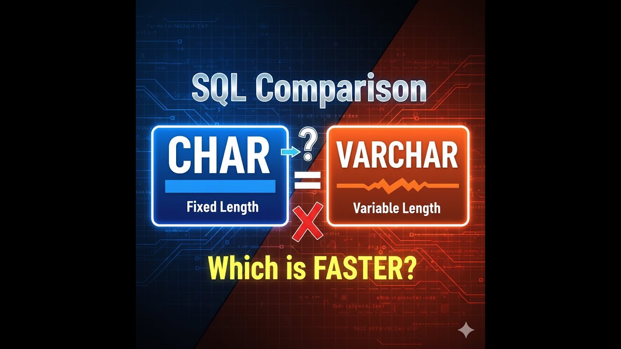 CHAR vs VARCHAR: Which SQL Data Type is FASTER? (Memory & Performance ...