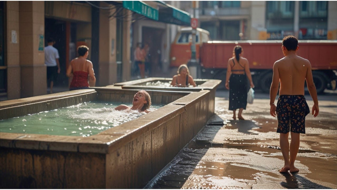 People Bathe on The Street Since Everyone is Blind But One Person Can ...