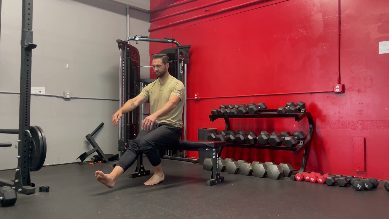 Single leg bench squat - YouTube