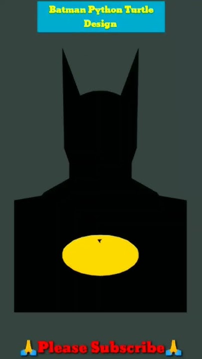 Draw Batman Logo In Python Turtle|#shorts #batman #coding #youtubeshorts - YouTube