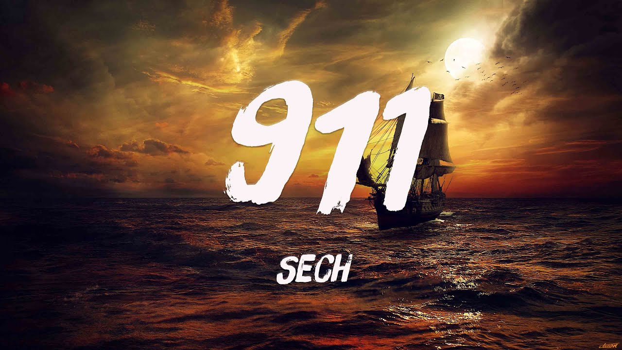 911 - Sech (Lyrics Video) 💥 - YouTube