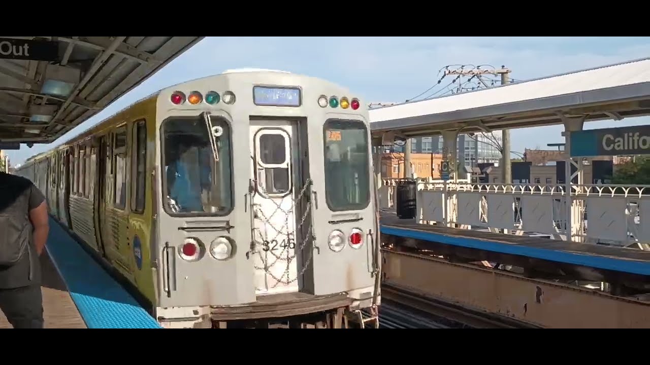 Blue Line trains at California Station 9/15/2024 - YouTube