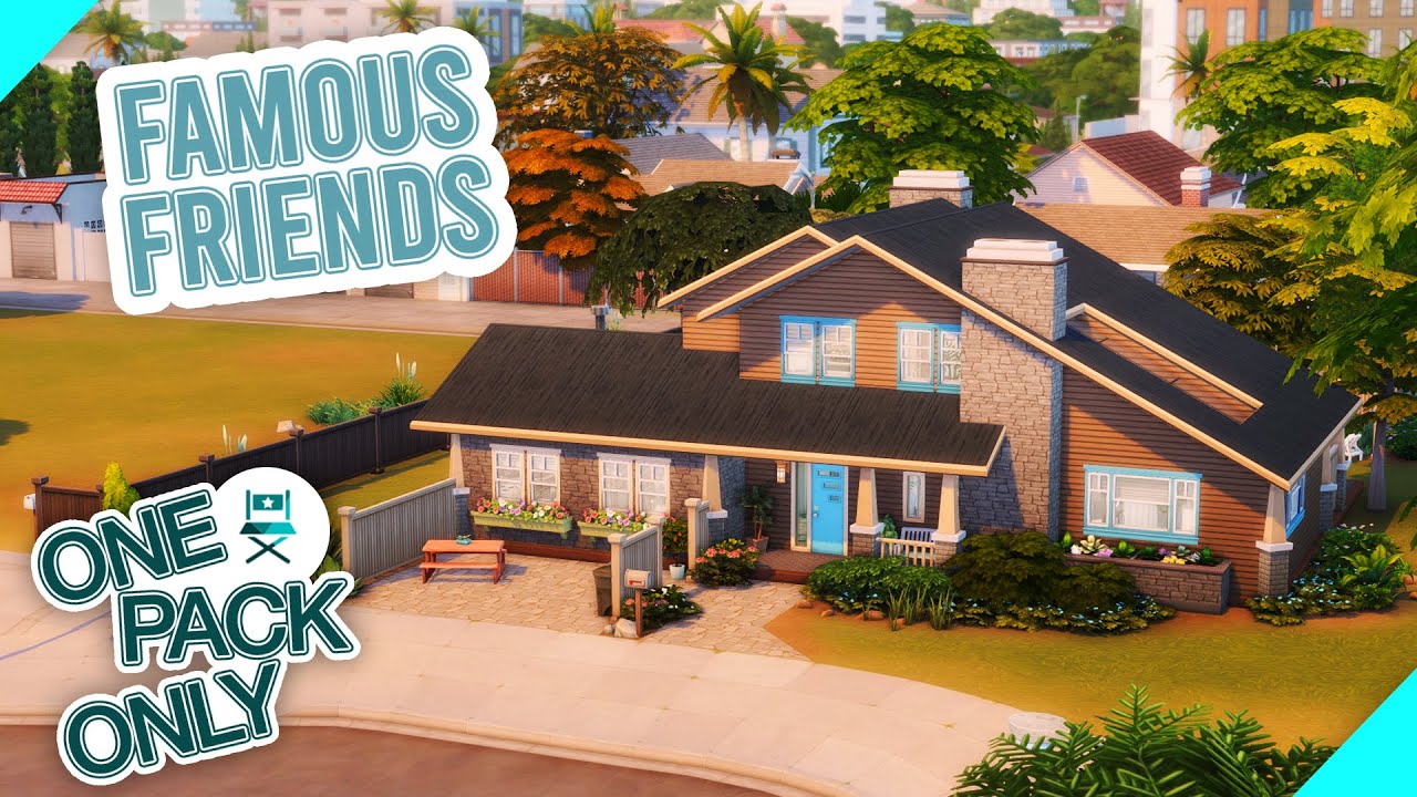 Famous Friends' Home ⭐ || The Sims 4 Speed Build || One Pack Only: Get ...