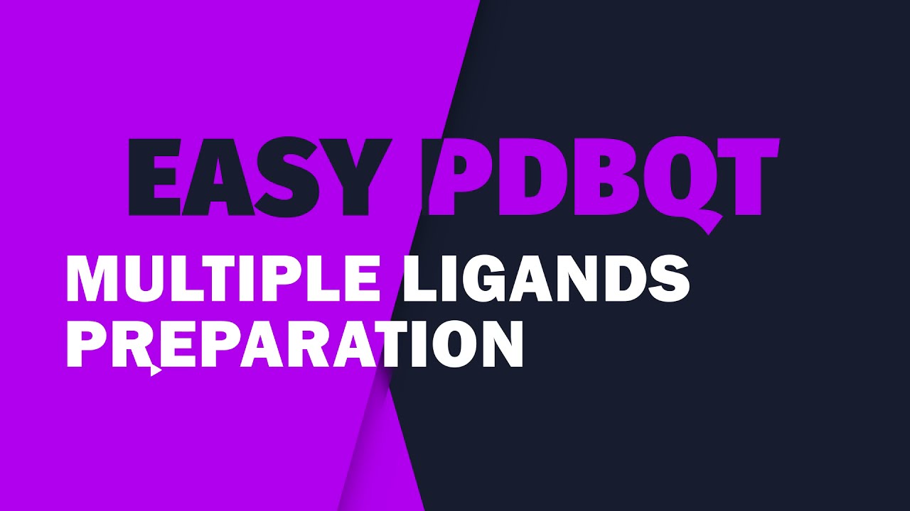 How to prepare 1000 ligands in pdbqt for autodock - YouTube