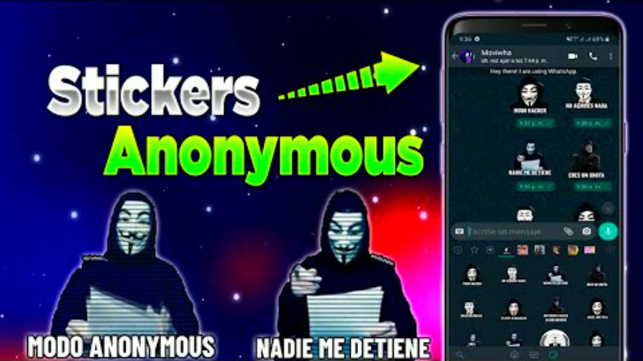 NUEVOS STICKERS ANONYMOUS 🕵 - YouTube