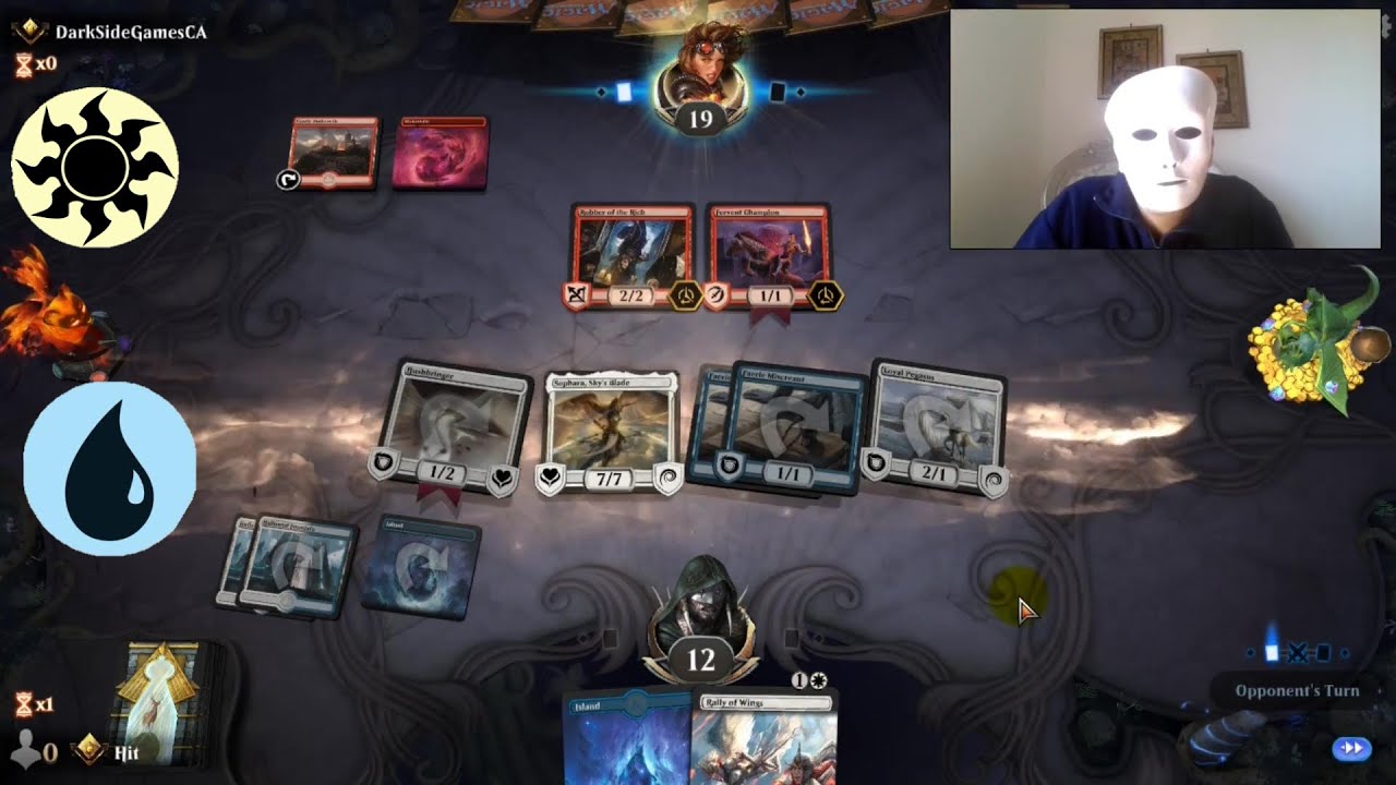 Magic MTG Arena RANKED deck BIANCO BLU AGGRO come vincere in tre turni ...