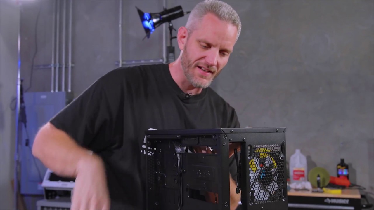 Speed Build using recycled parts! Mini-ITX Gaming PC - YouTube