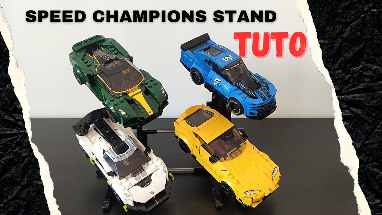 Lego Speed Champions Stand Display - TUTORIAL - Lego Technic - YouTube