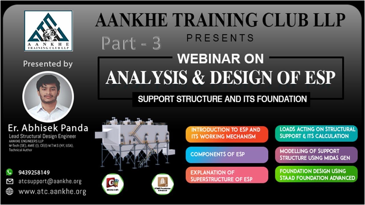 (Part - 3)Webinar on "Analysis & Design of ESP Support Structure and ...