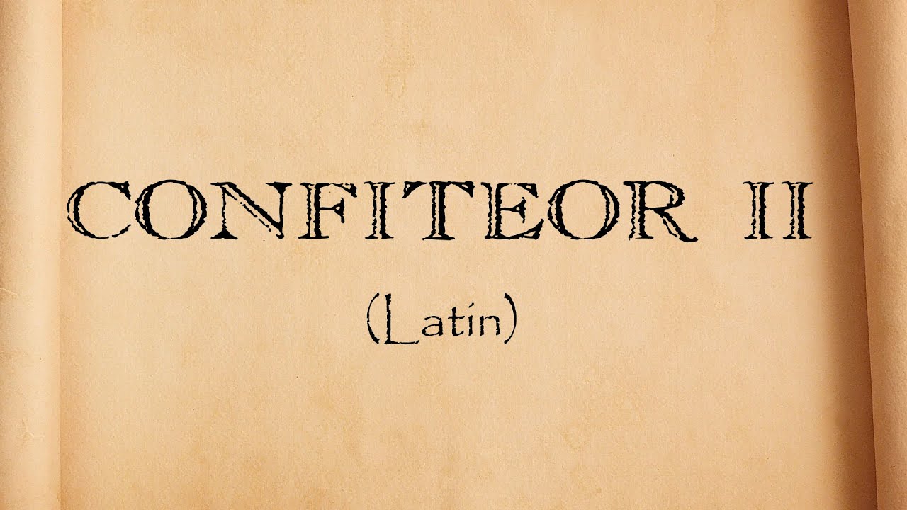Confiteor em Latim - YouTube