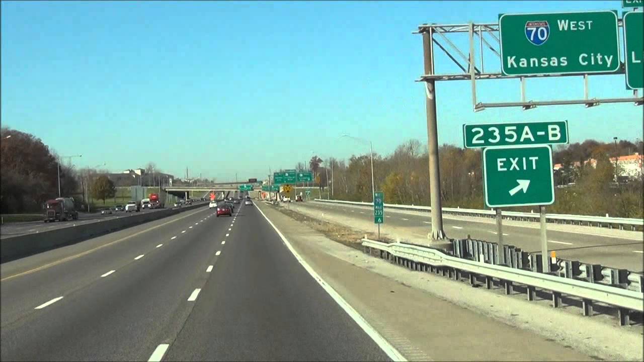 Missouri - Interstate 70 West - Mile Marker 240-232 (11/14/12) - YouTube