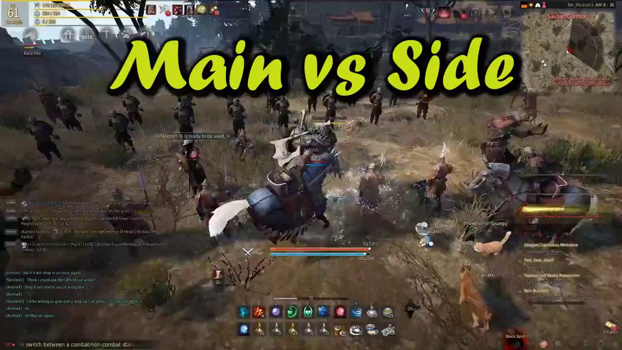 Sausans Main vs Side Rotations - What its Worth - Black Desert Online ...