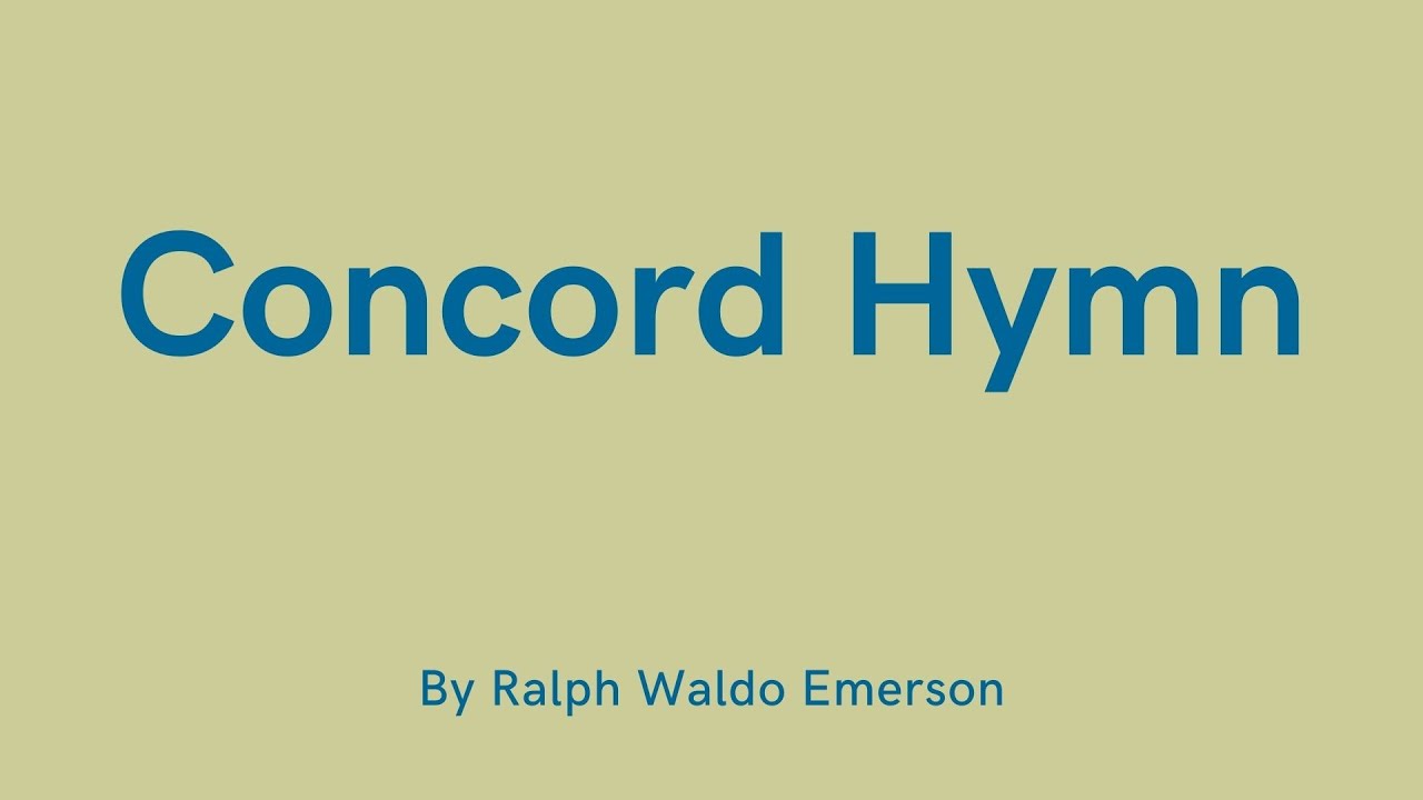 Timeless Tales Concord Hymn - YouTube